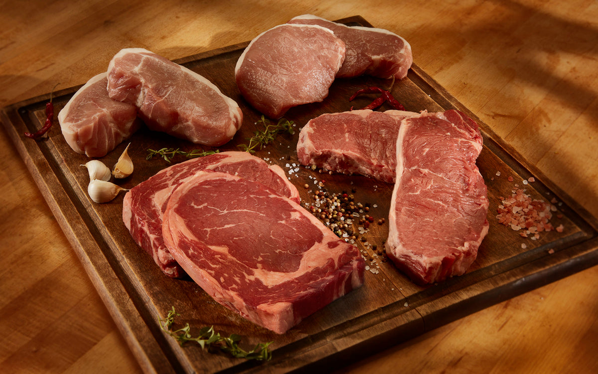 Steak and Chop Assortment Box – Alewel's Country Meats
